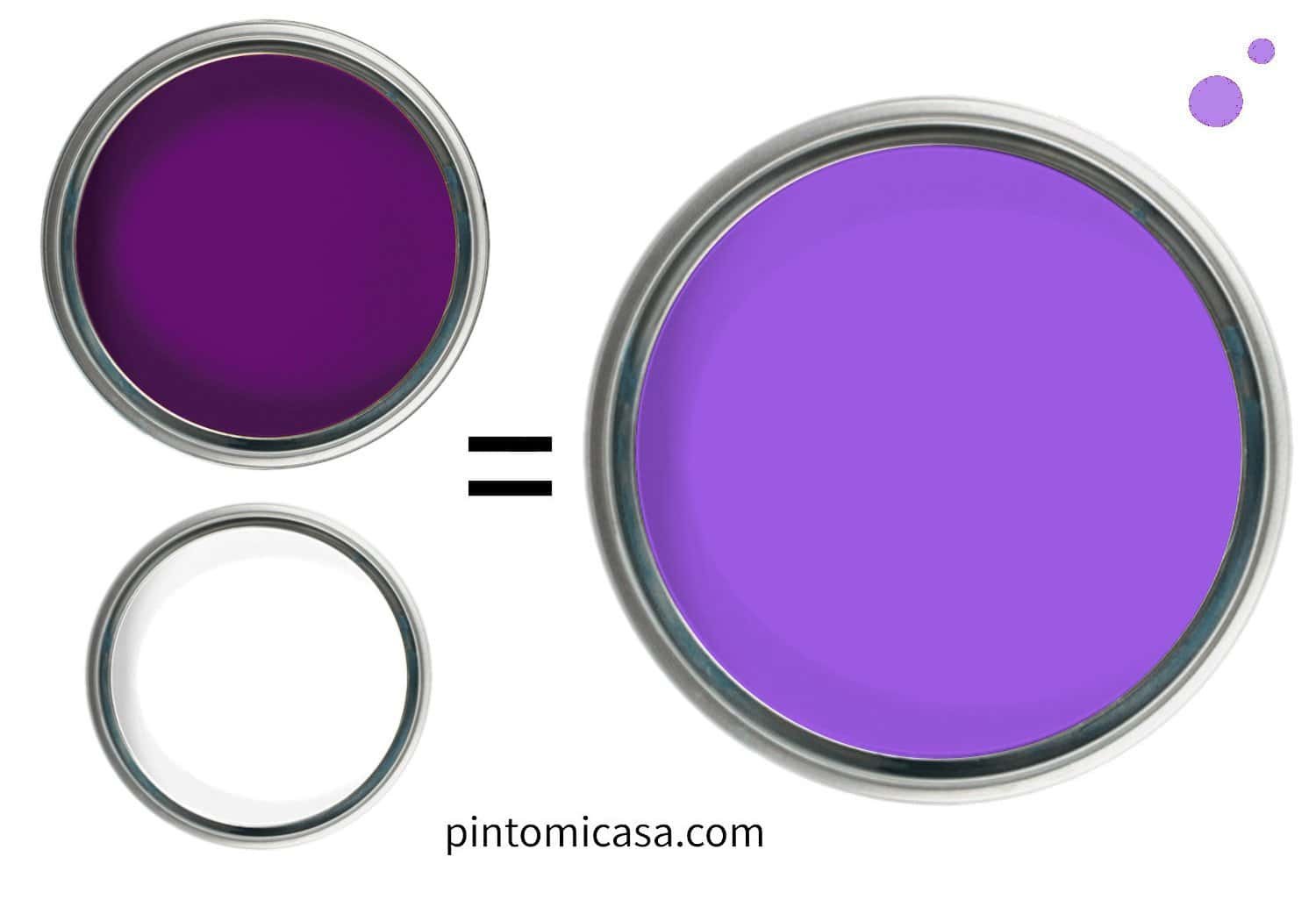 Cómo hacer color morado y otros tonos violetas con pintura – PintoMiCasa