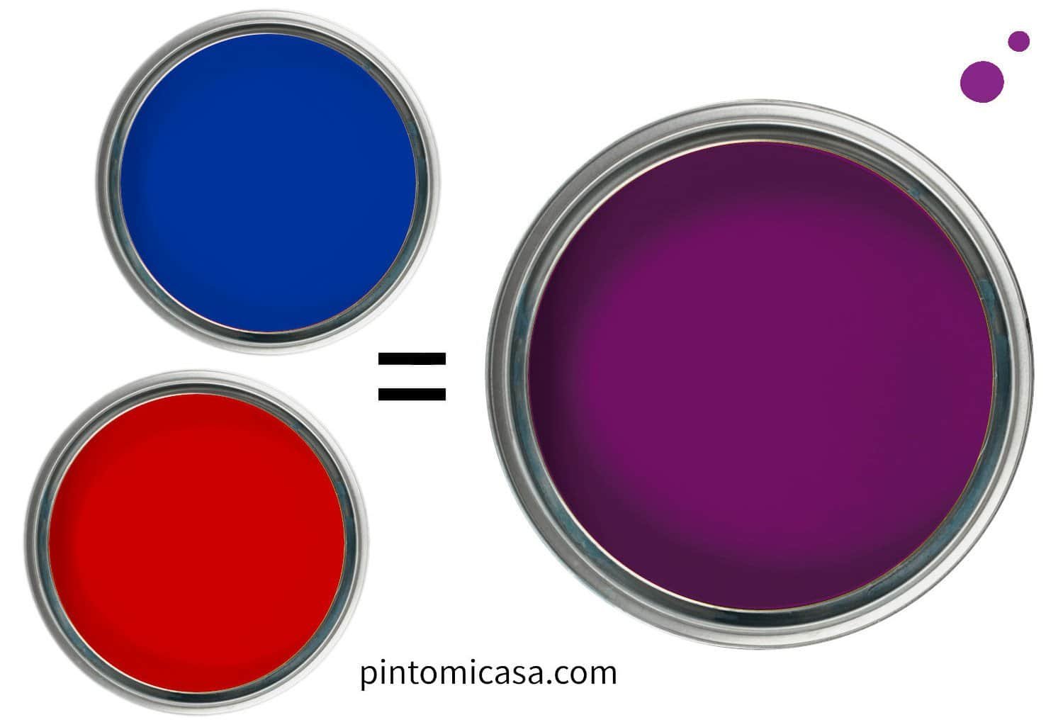Cómo hacer color morado y otros tonos violetas con pintura – PintoMiCasa