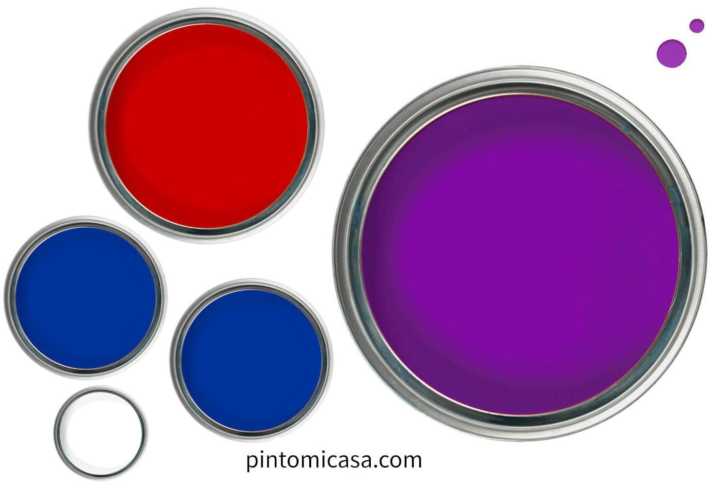 Cómo hacer color morado y otros tonos violetas con pintura – PintoMiCasa